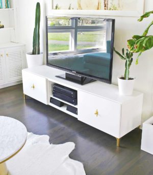DIY TV Stand & Media Console Ideas • OhMeOhMy Blog