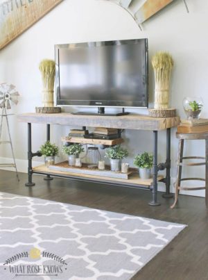 DIY TV Stand & Media Console Ideas • OhMeOhMy Blog