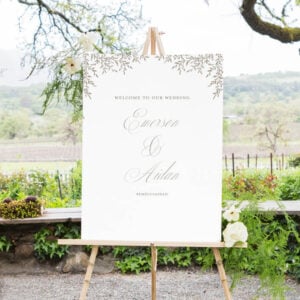 DIY Wedding Welcome Sign Tutorial and Ideas • OhMeOhMy Blog