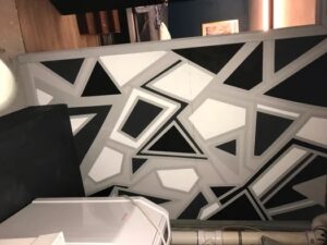 16 DIY Geometric Wall Design Ideas and Accent Walls • OhMeOhMy Blog